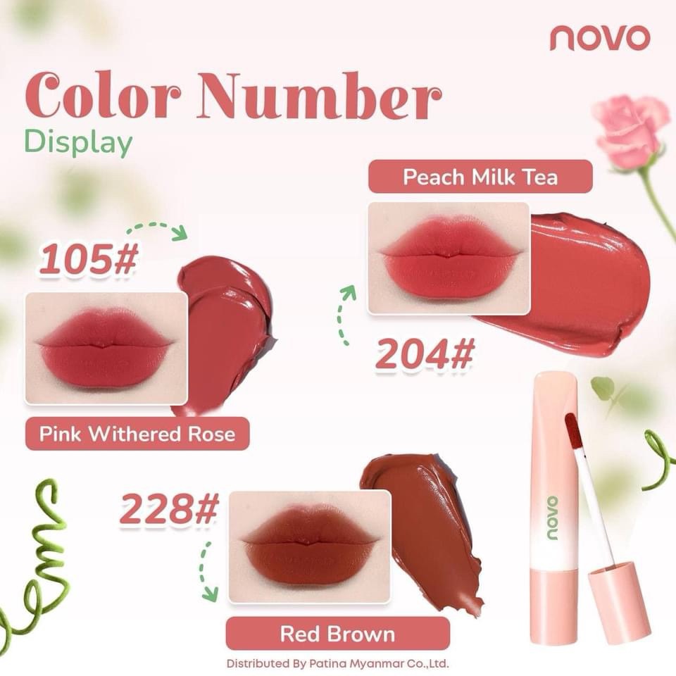 NOVO Mist Cotton Candy Lip Cream Colour No.105 - Beauty & Me